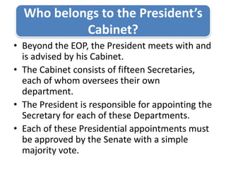 U4.LP5.StructureoftheExecutiveBranch | PPT