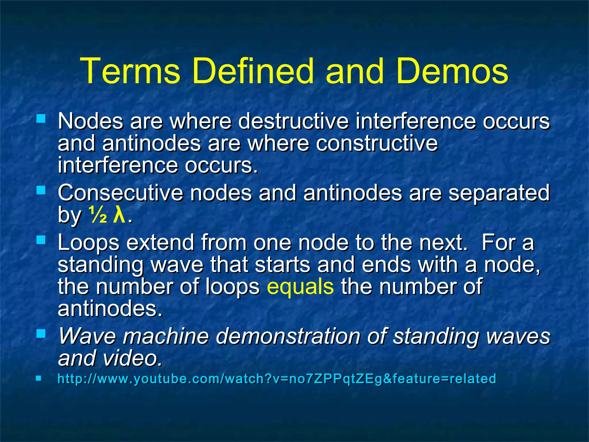 Grade 11, U4 L4-Standing waves | PPT