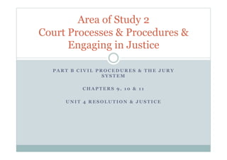 U402 Part B civil procedures and the jury system | PPT