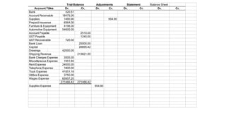 U4A3 8 Column Work Sheet | PPTX