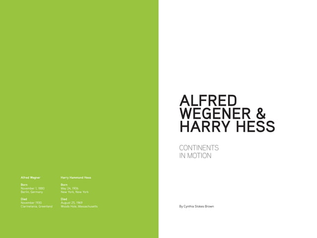 Unit 4: Alfred Wegner & Harry Hess | PDF | Geography | Science