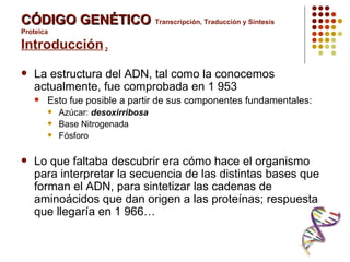 Codigo Genetico | PPT