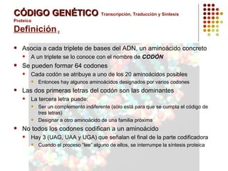 Codigo Genetico | PPT