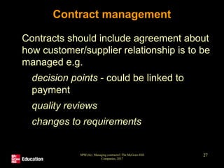 Chapter 10 - Managing contract | PDF