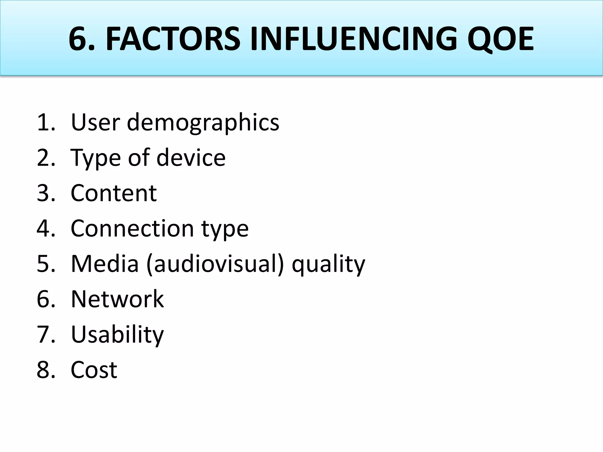 Quality of Experience | PDF