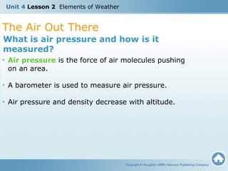 U4L2 - Elements of Weather | PPT