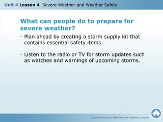 U4L4 - Severe Weather and Weather Safety | PPT