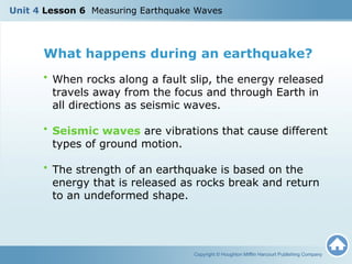 Measuring Earthquake Waves- Science Fusion.ppt