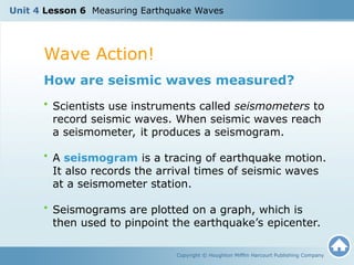 Measuring Earthquake Waves- Science Fusion.ppt