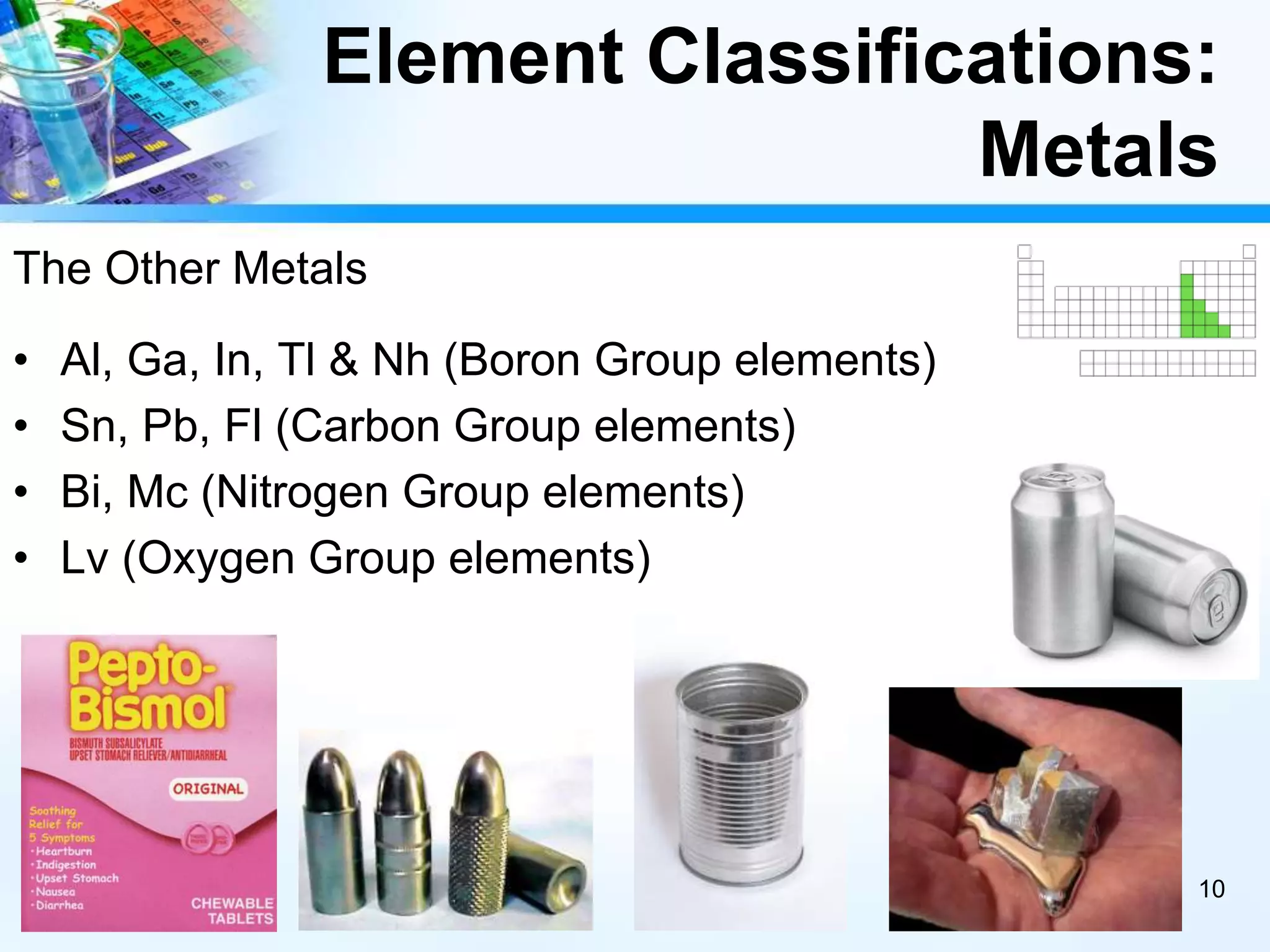 Element Classification | PPTX | Chemistry | Science