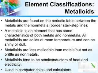 Element Classification | PPTX