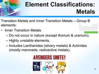 Element Classification | PPTX
