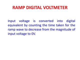 U 4 ramp digital voltmeter | PPTX