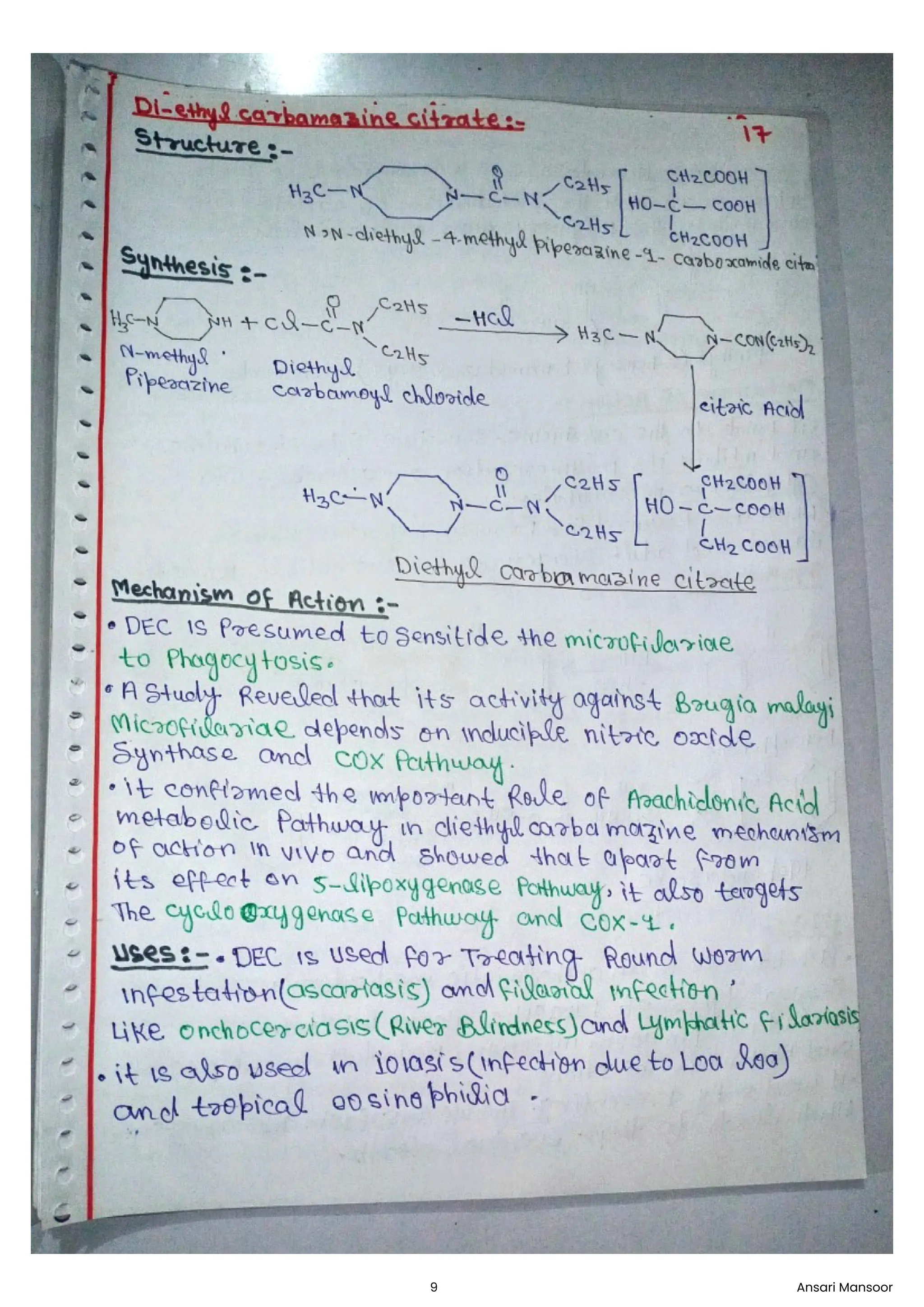 U_4.Medicinal Chemistry 3rd .B pharm 6th sem AKTU.Mansoor Ansari .pdf