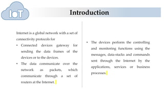 Introduction for internet connectivity (IoT) | PPTX
