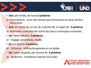 Signos y Acentos Vocales Griegas sufijos y prefijos. | PDF
