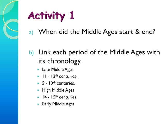 U5. High & Late Middle Ages. | PPT
