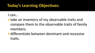 U5.5 Human Trait Inventory | PPTX