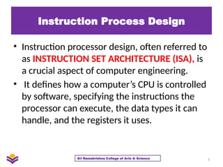 INSTRUCTION PROCESSOR DESIGN Computer system architecture | PPTX