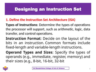 INSTRUCTION PROCESSOR DESIGN Computer system architecture | PPTX