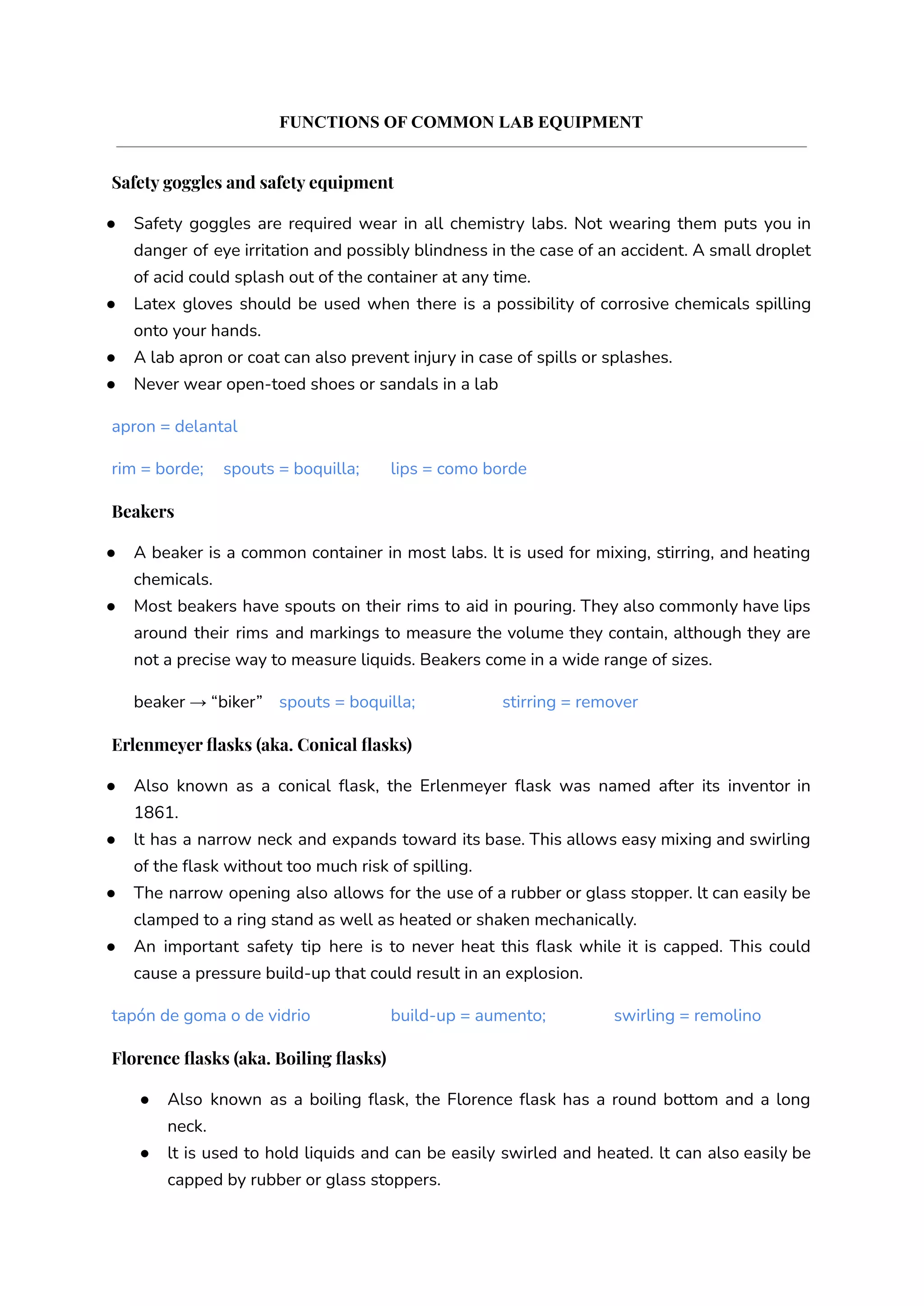 Unit 5 - Common lab injuries | PDF