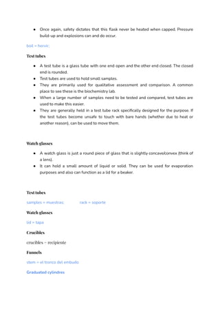 Unit 5 - Common lab injuries | PDF