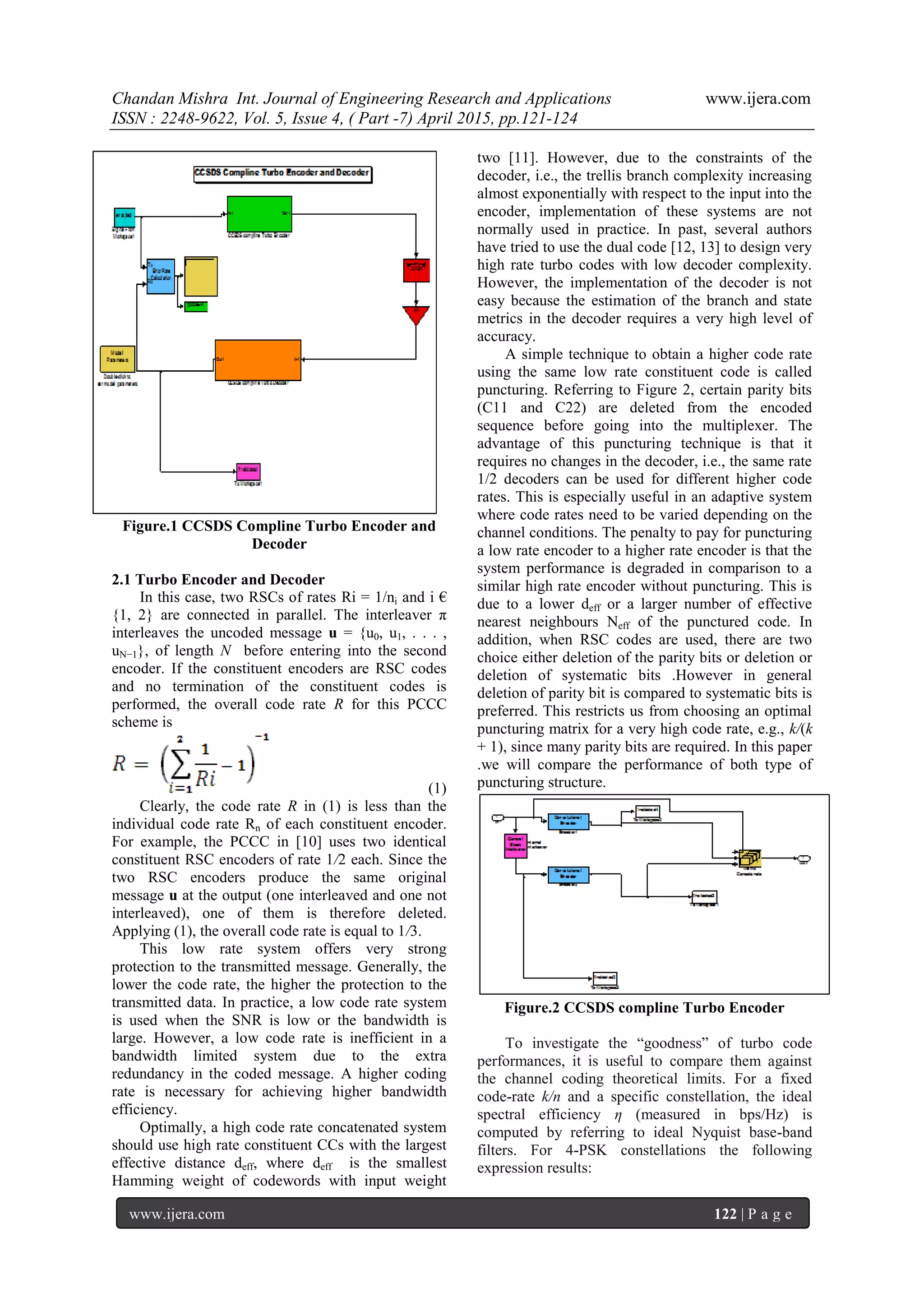 Simulation of Turbo Convolutional Codes for Deep Space Mission | PDF