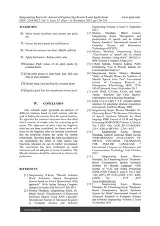 Transformation of feelings using pitch parameter for Marathi speech | PDF
