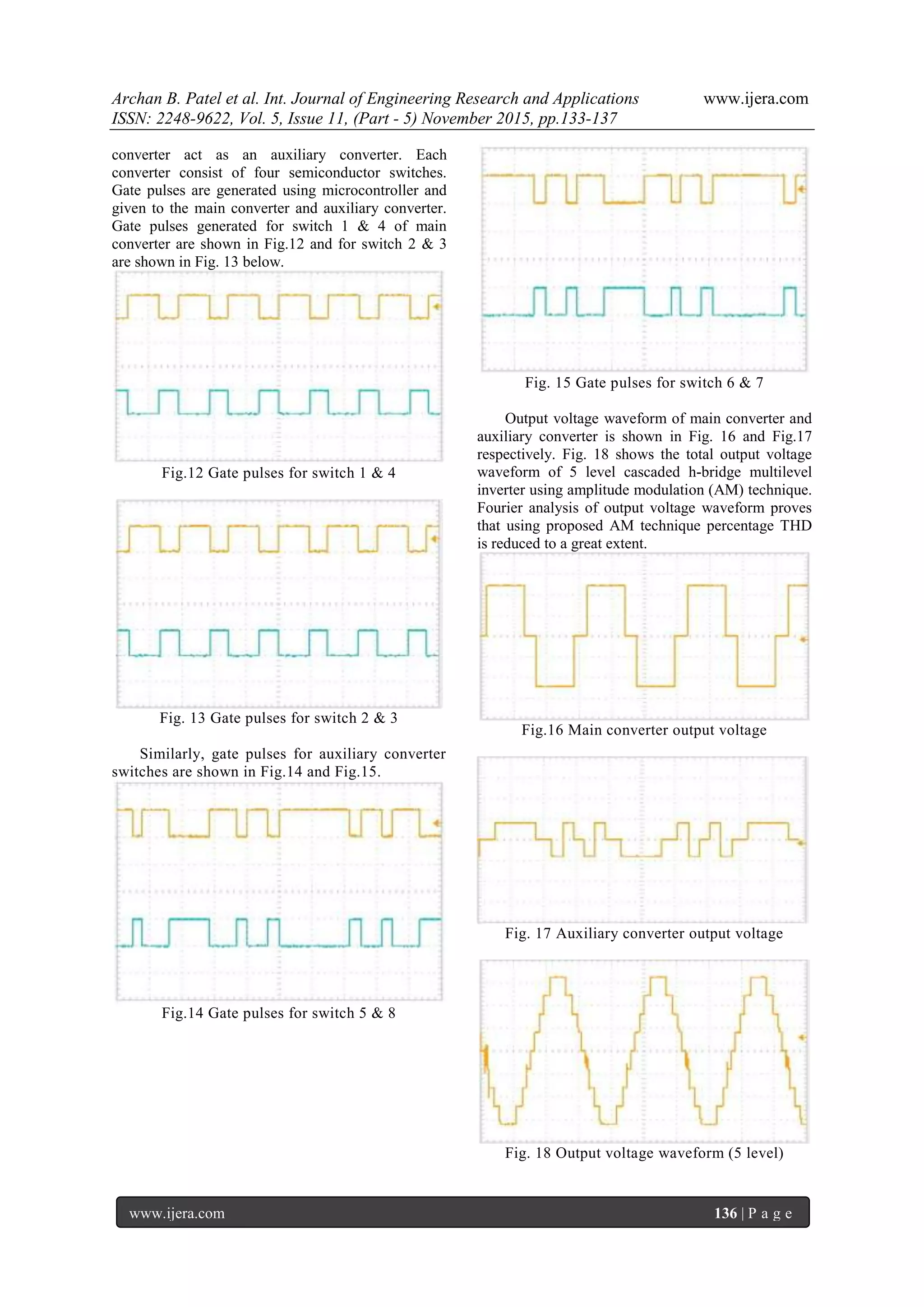 Two Level and Five Level Cascaded H-bridge Inverter Structure with ...