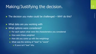 U5 a1 stages in the decision making process | PPTX