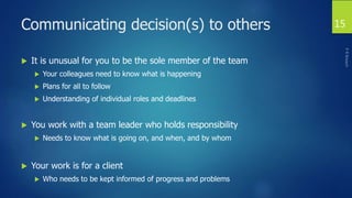 U5 a1 stages in the decision making process | PPTX