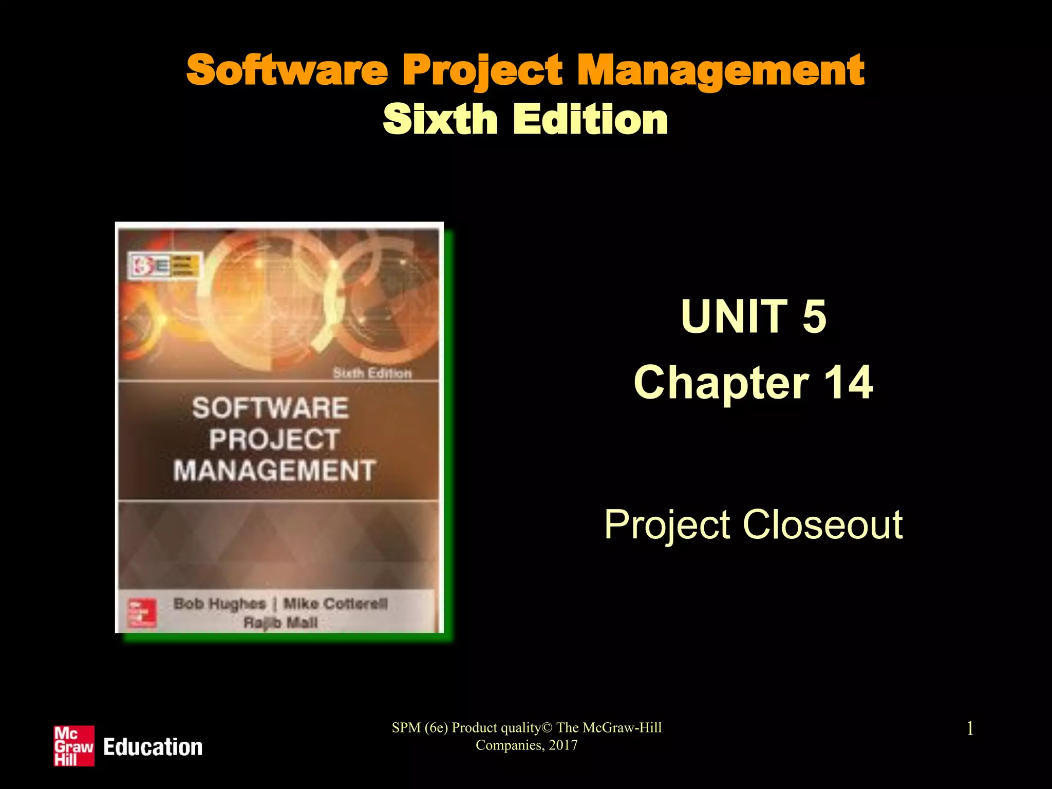 Chapter 14 project closeout | PDF