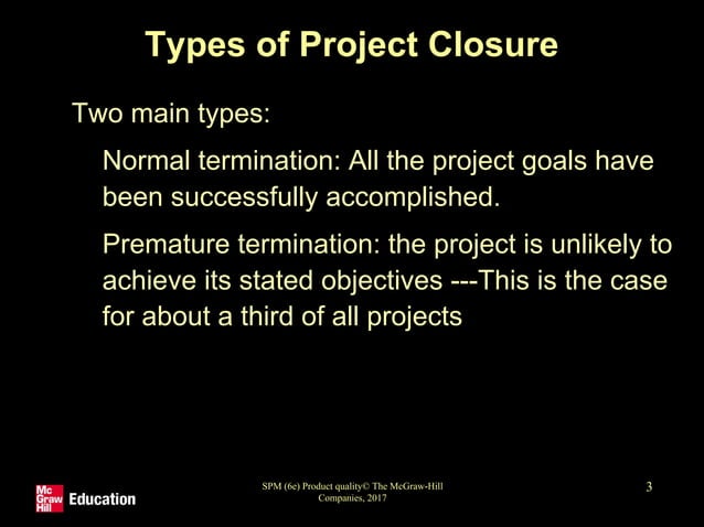 Chapter 14 project closeout | PDF