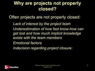 Chapter 14 project closeout | PDF