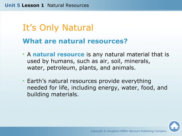 U5 L1 Natural Resources | PPT