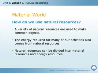 U5 L1 Natural Resources | PPT
