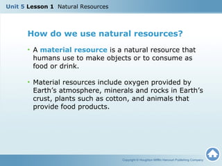 U5 L1 Natural Resources | PPT