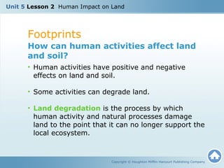 U5 L2 Human Impact on Land | PPT