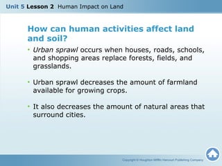 U5 L2 Human Impact on Land | PPT
