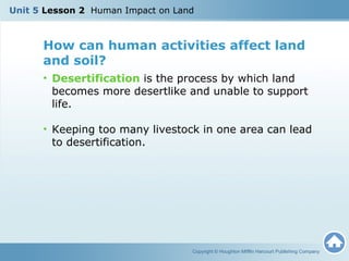 U5 L2 Human Impact on Land | PPT