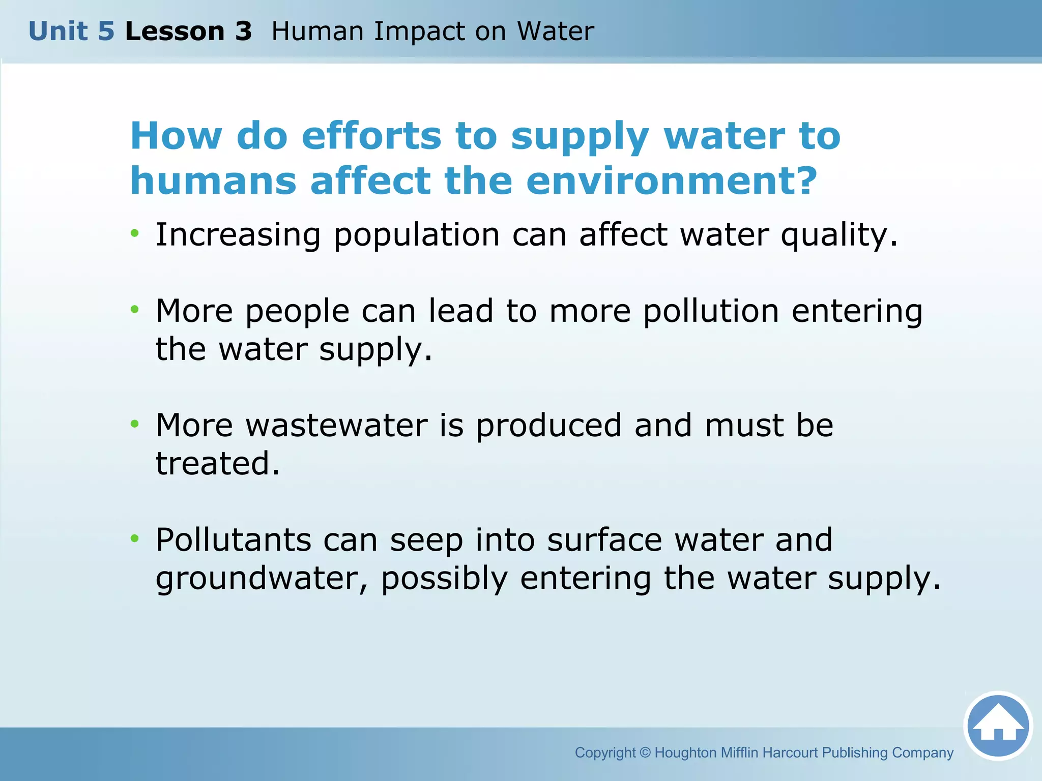 U5 L3 Human Impact on Water | PPT