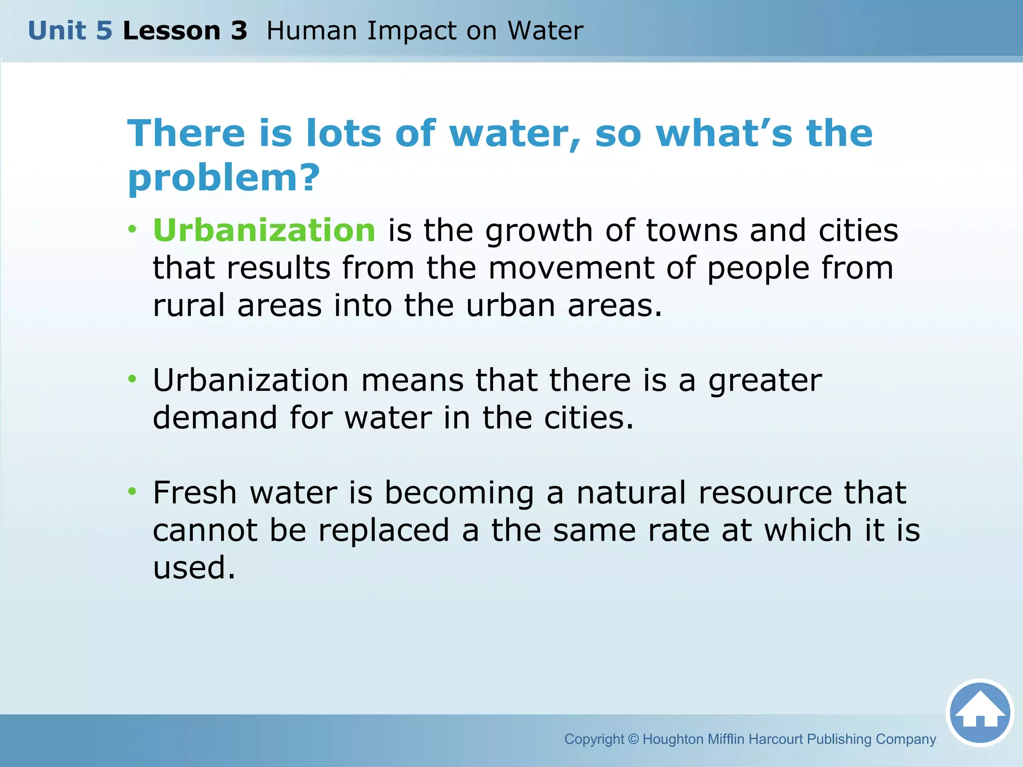 U5 L3 Human Impact on Water | PPT