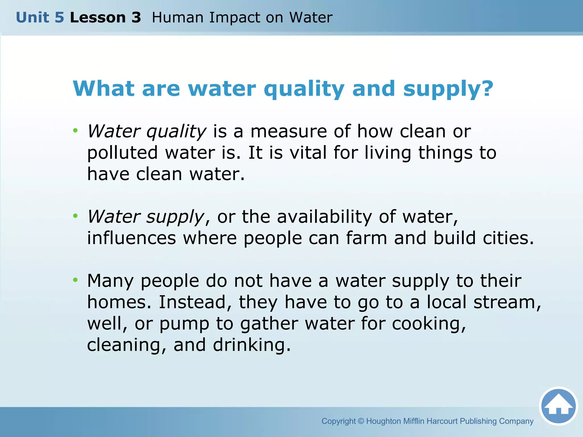 U5 L3 Human Impact on Water | PPT