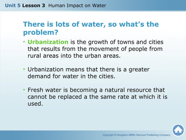 U5 L3 Human Impact on Water | PPT | Science
