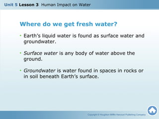 U5 L3 Human Impact on Water | PPT