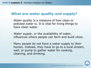 U5 L3 Human Impact on Water | PPT
