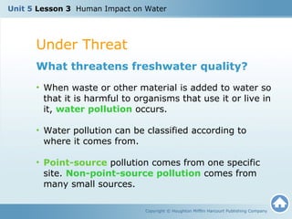U5 L3 Human Impact on Water | PPT