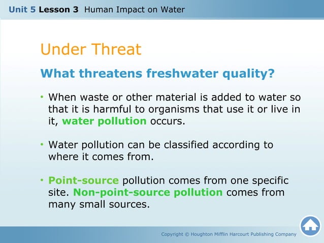 U5 L3 Human Impact on Water | PPT | Science