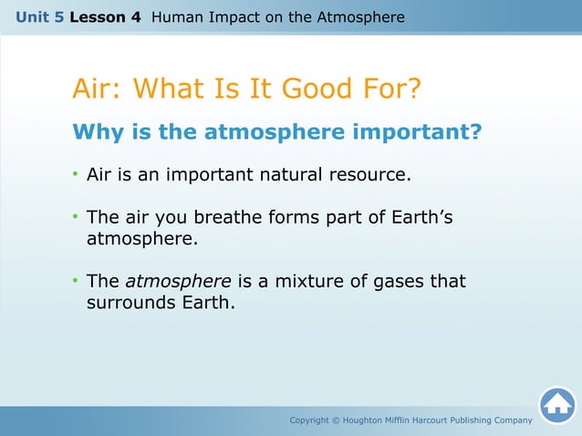 U5 L4 Human Impact on the Atmosphere | PPT | Indoor Environmental Quality | Home & Garden