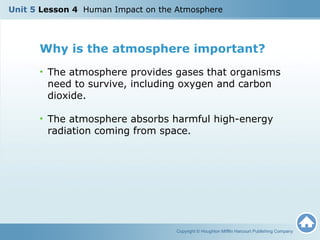 U5 L4 Human Impact on the Atmosphere | PPT